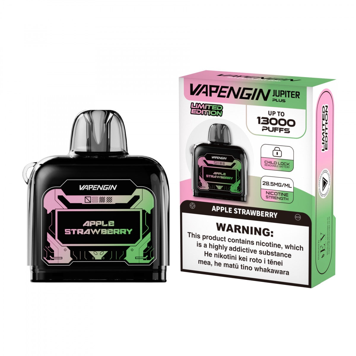 VAPENGIN Jupiter 2 Plus 13000 Puffs - Pod Apple Strawberry — Vape Nation