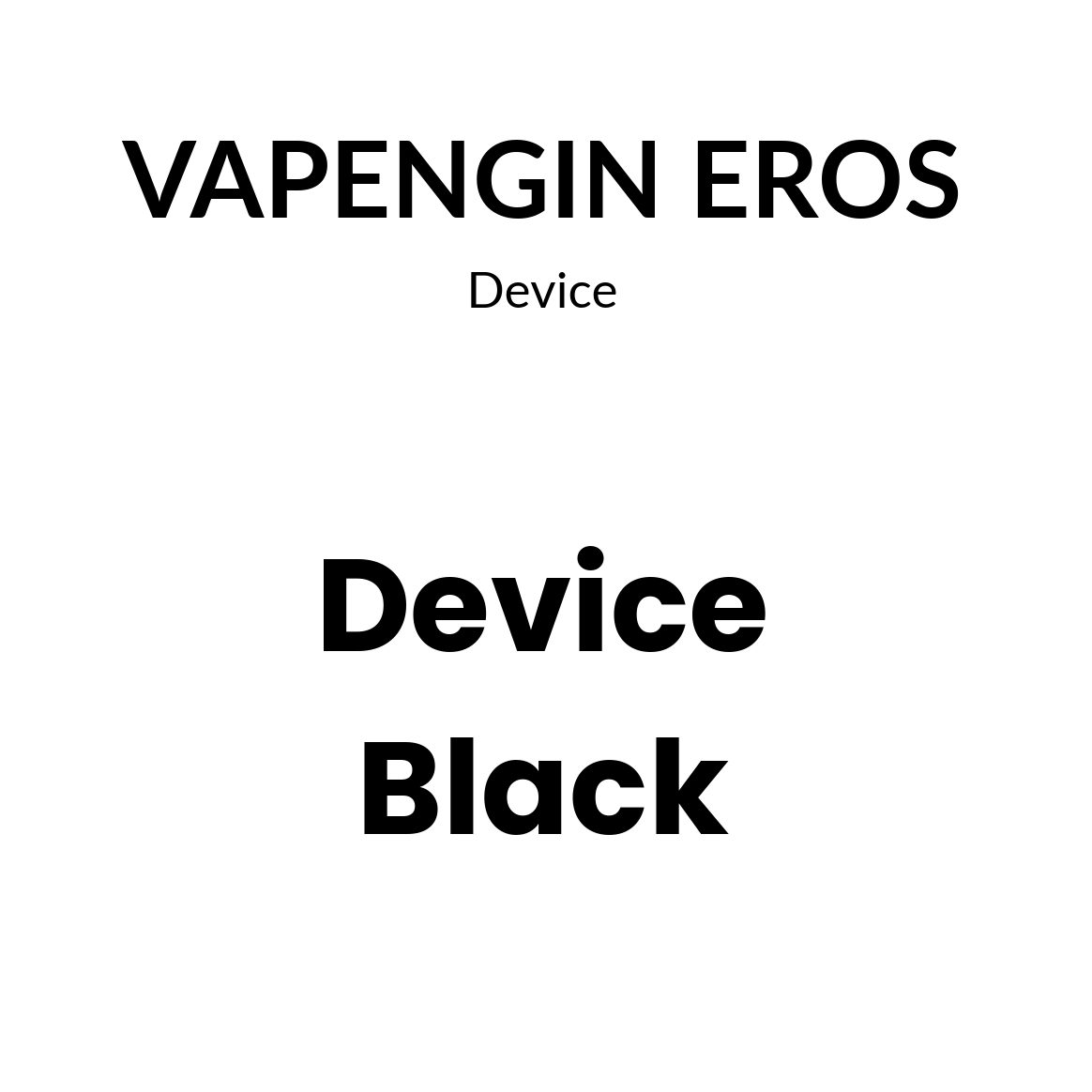 Vapengin Eros Battery-Black — Vape Nation
