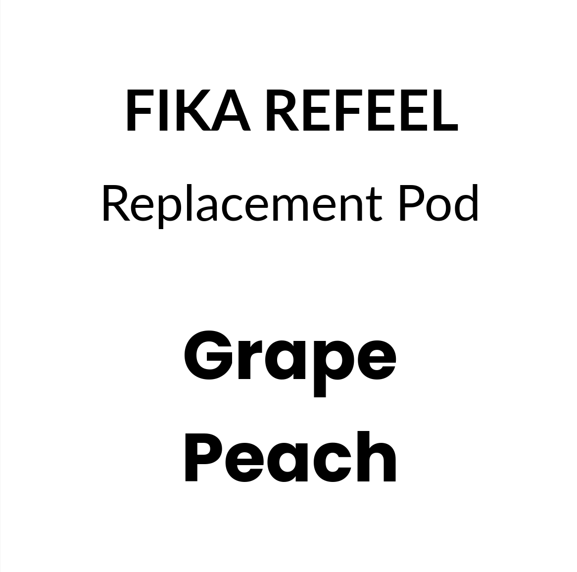 FIKA REFEEL Pod 20mg/mL 10k - Grape Peach — Vape Nation