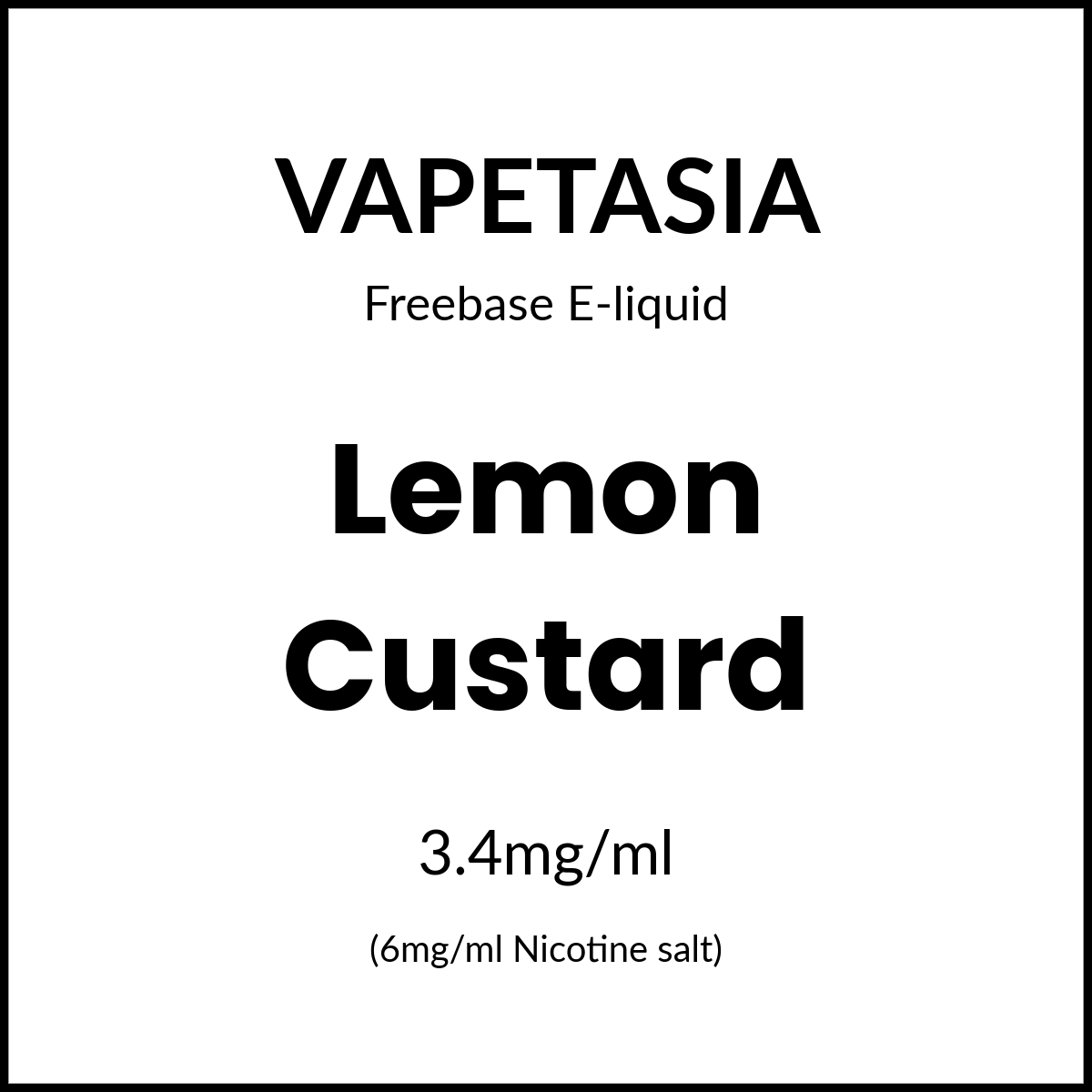 Vapetasia Killer Kustard - Lemon Custard 100ml/6mg — Vape Nation
