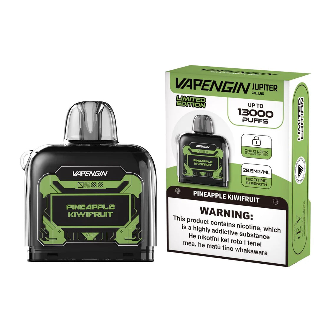 VAPENGIN Jupiter 2 Plus 13000 Puffs - Pod Pineapple Kiwifruit — Vape Nation