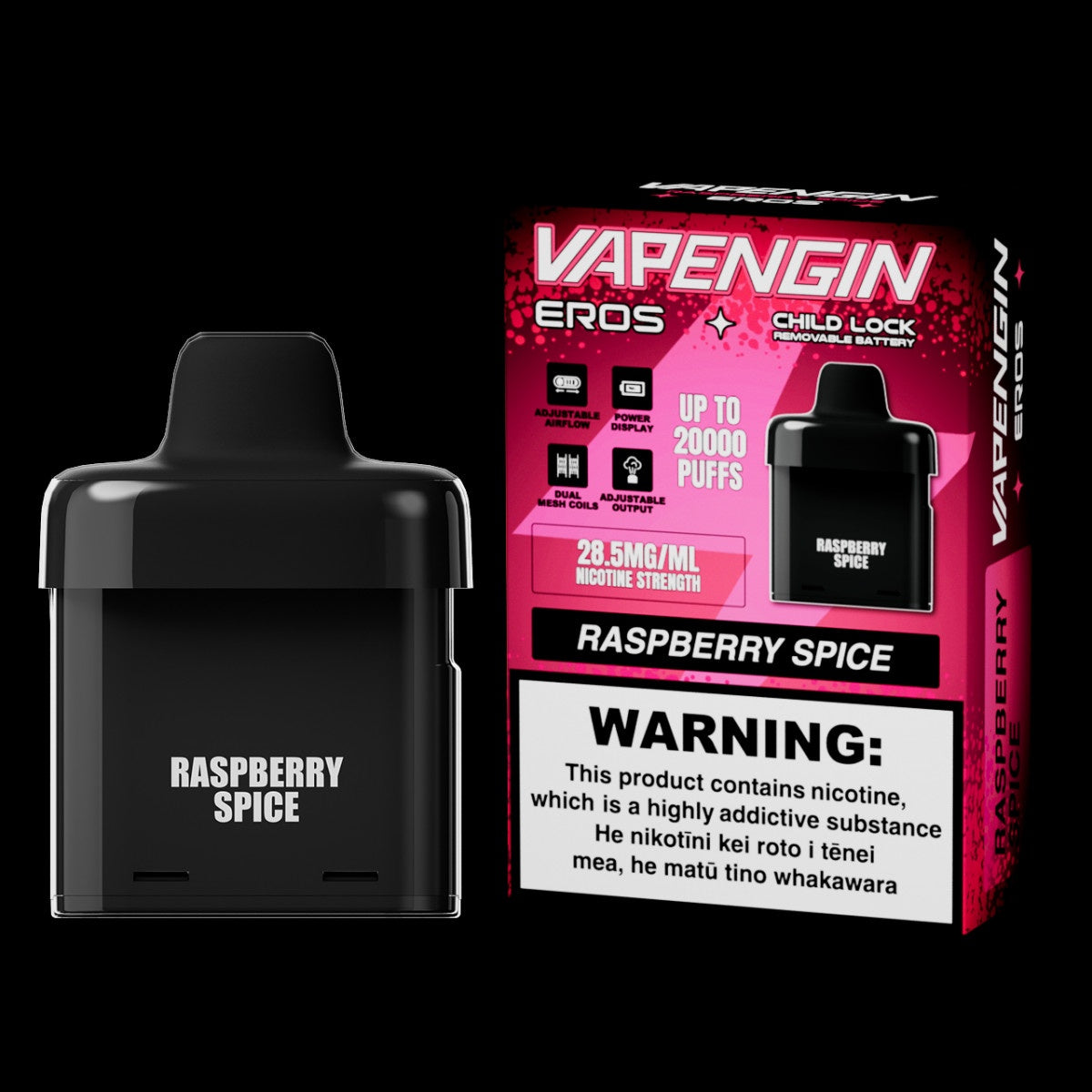 Vapengin Eros 20000 puffs POD Raspberry Spice — Vape Nation