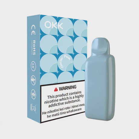 OKK CROSS PRE-FILLED REPLACEMENT POD - GLACIER PEAK (MINT/MENTHOL) 30M ...